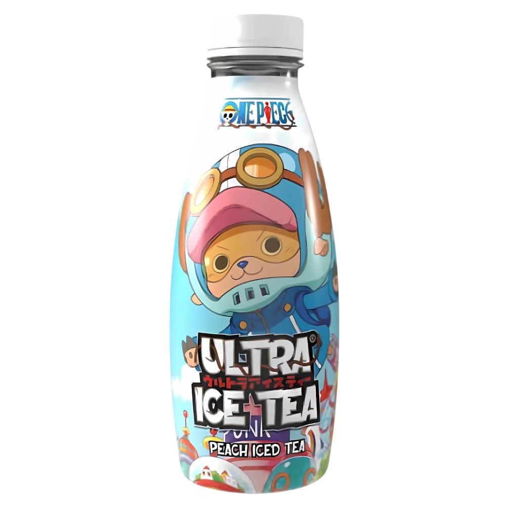 One Piece Ultra Ice Tea Peach Chopper Egghead - tè nero con succo di pesca da 500ml – American Uncle
