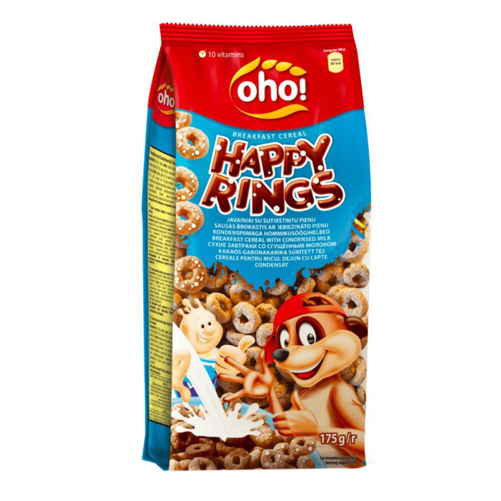 Oho! Happy Rings - cereali al cacao da 175g – American Uncle