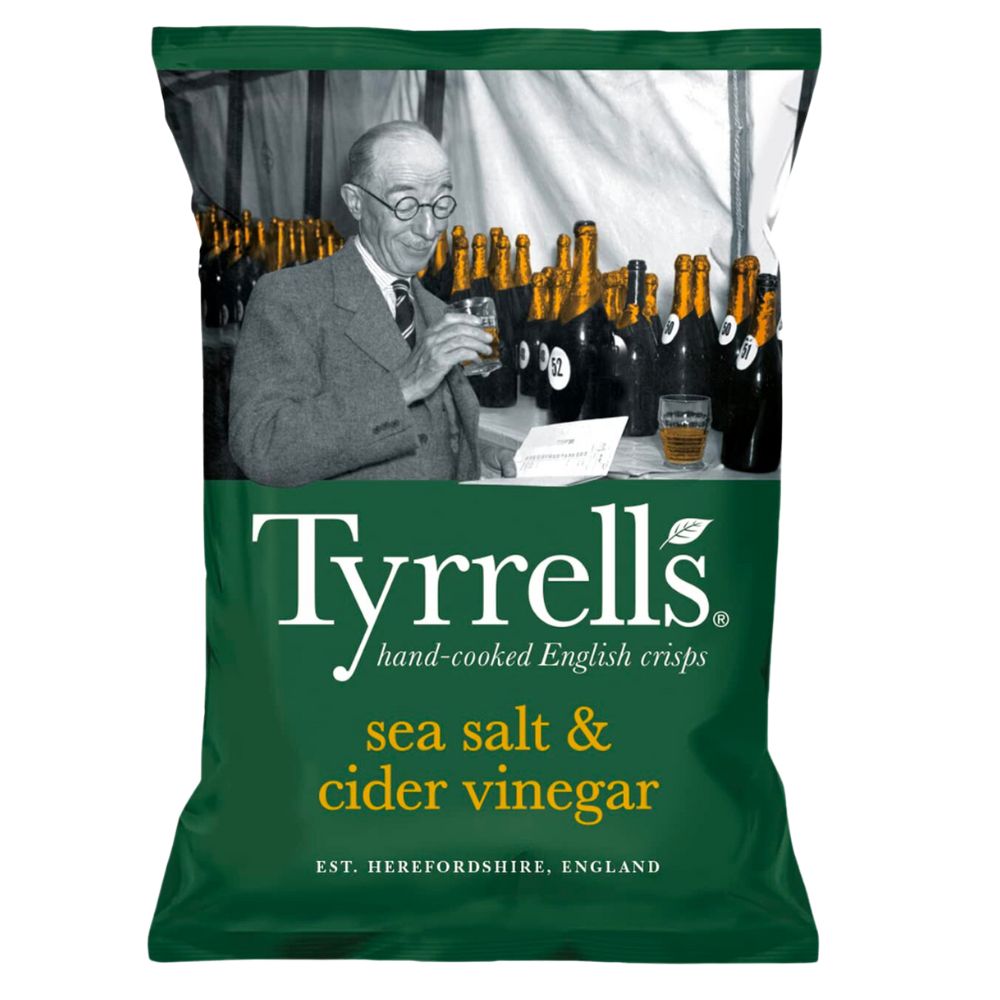 Tyrrells Sea Salt & Vinegar - patatine al sale e aceto da 150g – American Uncle