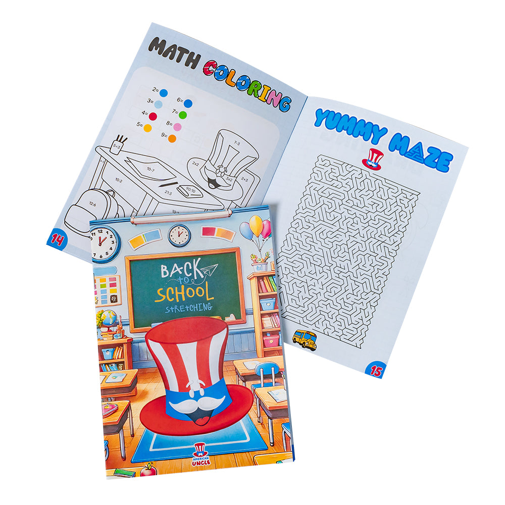 American Uncle Back to School Stretching - rivista di giochi enigmistici