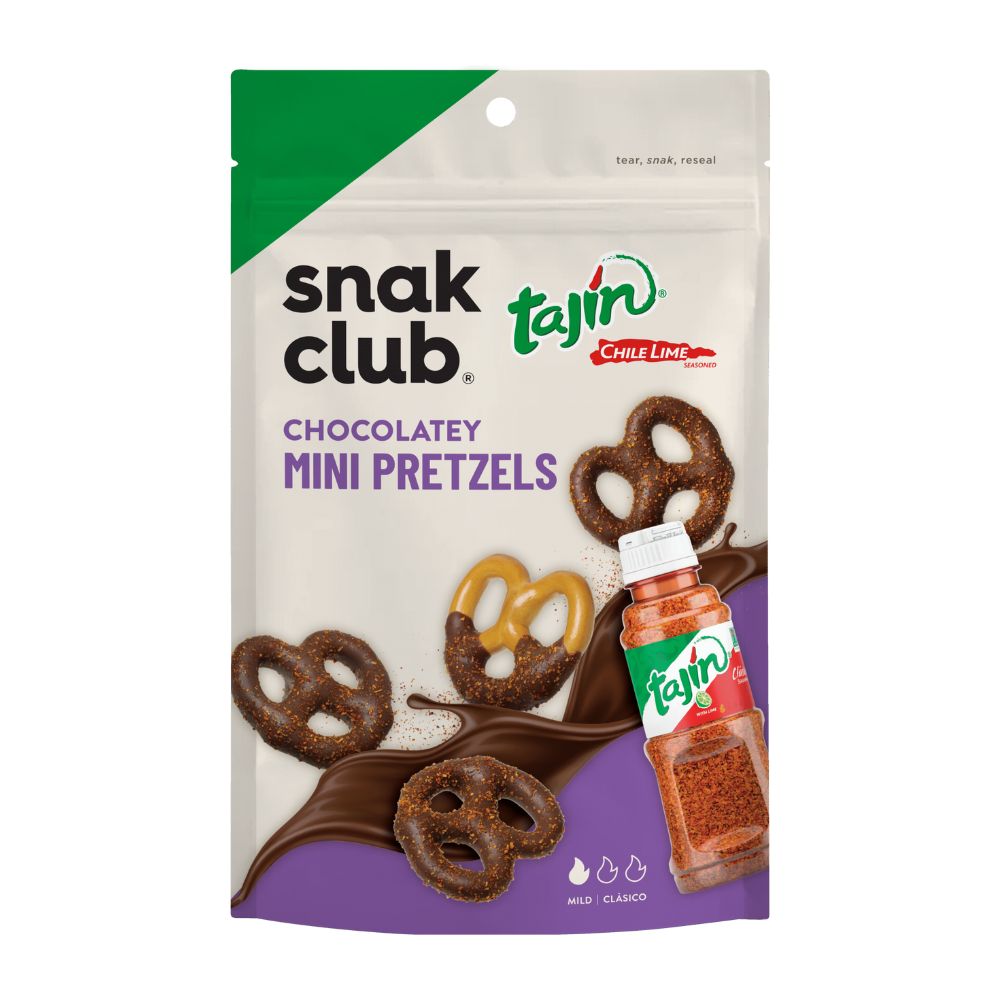 Snack Club Mini Pretzels Chocolatey Tajin - pretzels ricoperti di ...