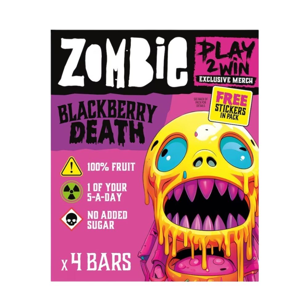 Zombie Blackberry Death Fruit Bars - barrette di frutta mela e mora da ...