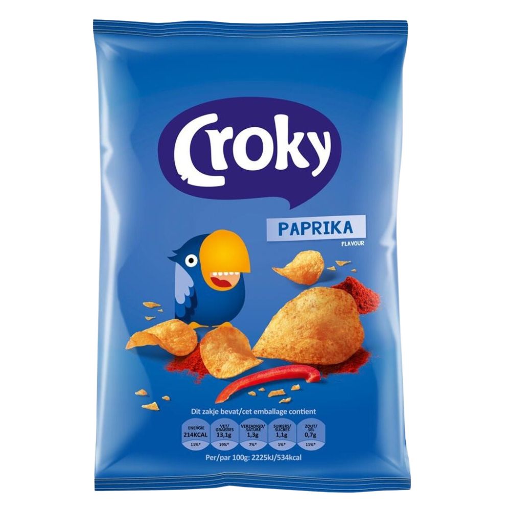 Croky Chips Paprika - patatine al gusto di paprika da 40g – American Uncle
