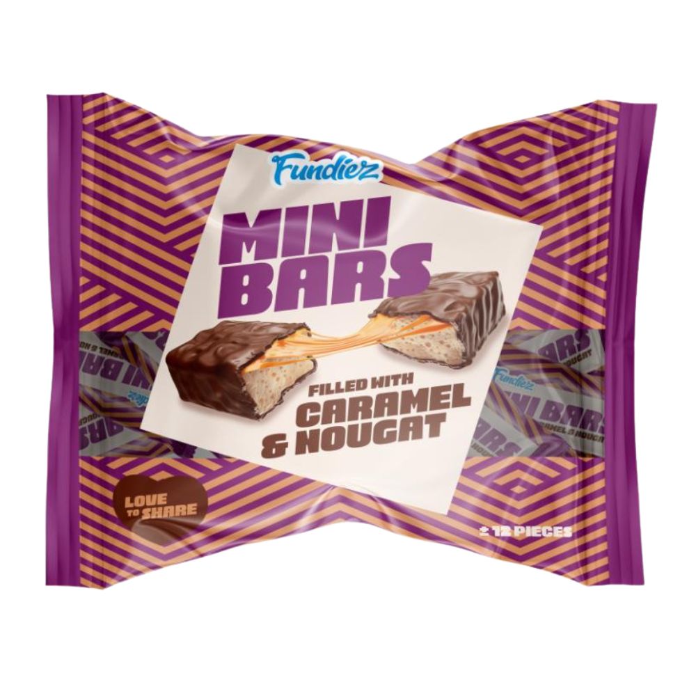 Fundiez Mini Bars Caramel & Nougat - barrette con nougat e caramello ...