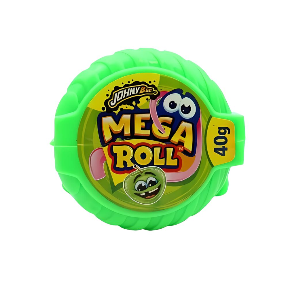 Johny Bee Mega Roll Green Apple Bubble Gum - gomma da masticare al ...