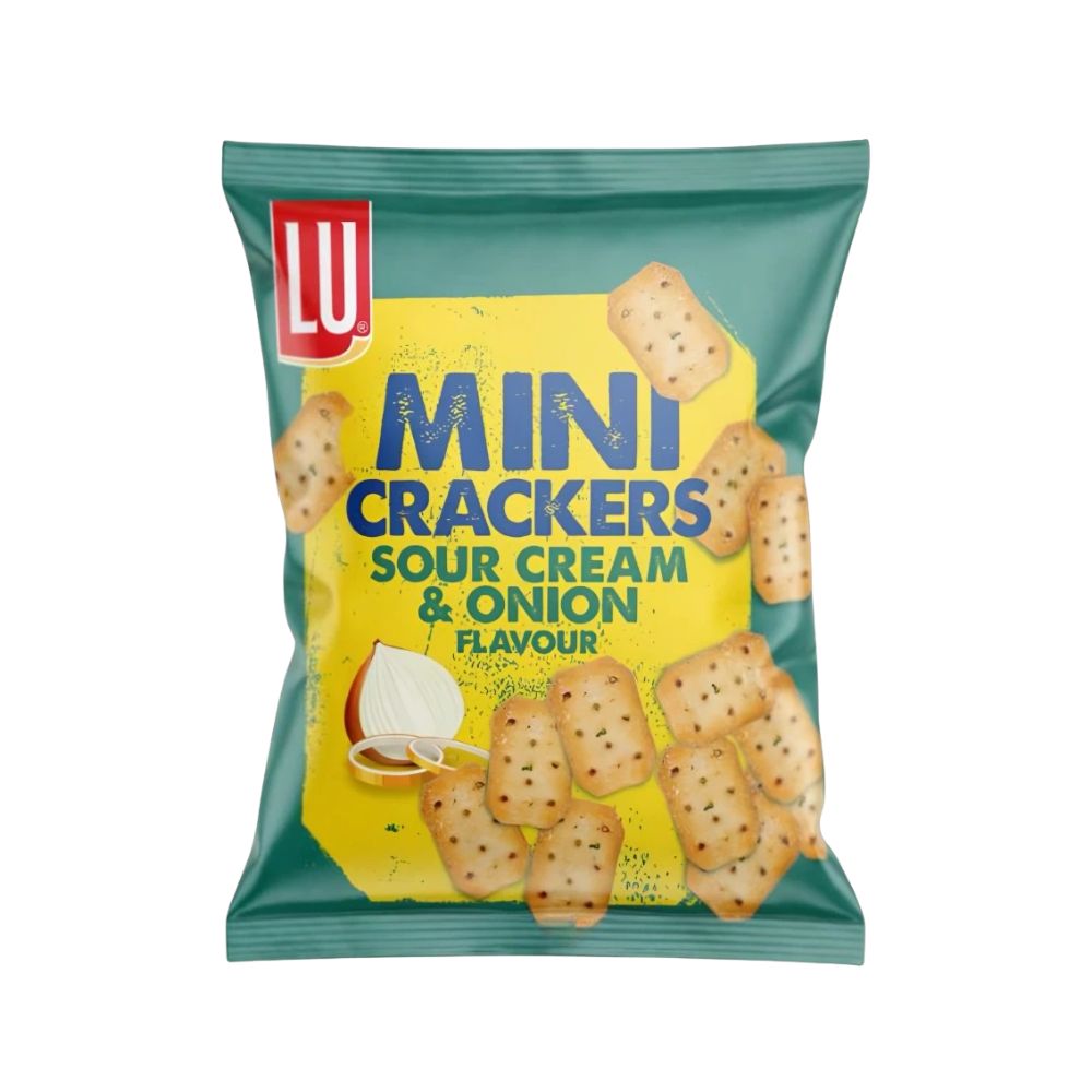 LU Mini Crackers Sour Cream & Onion Flavour - crackers al gusto di ...