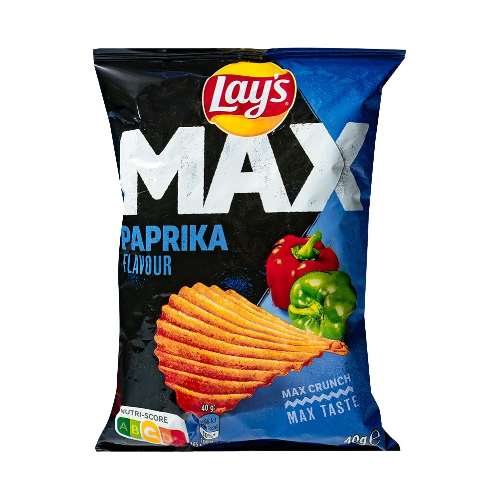 Lay's Max Paprika Flavour - patatine al gusto di paprika da 40g ...
