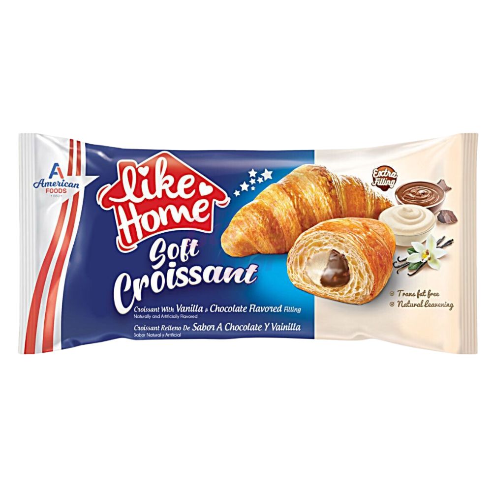 Like Home Soft Croissant Vanilla And Choco - cornetto ripieno di crema ...