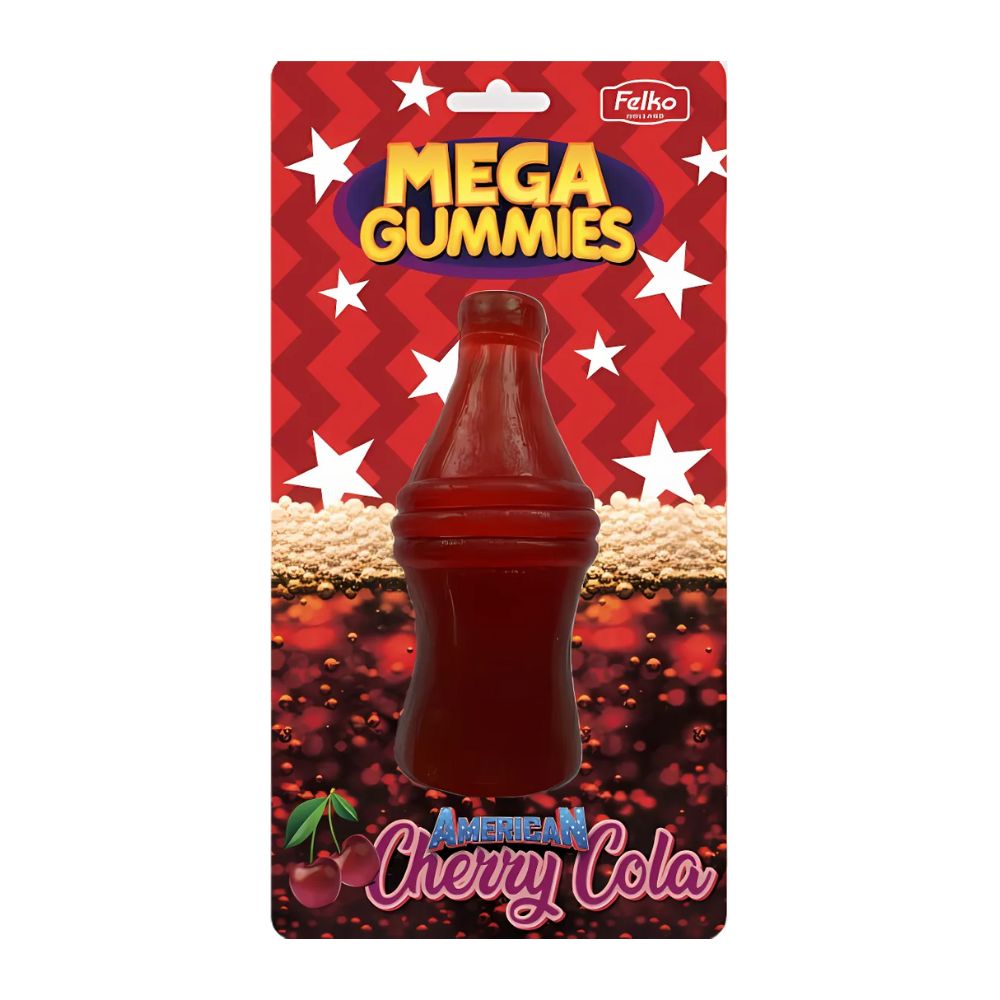 Mega Gummies American Cherry Cola - caramella gommosa gigante al gusto di cola da 120g ...