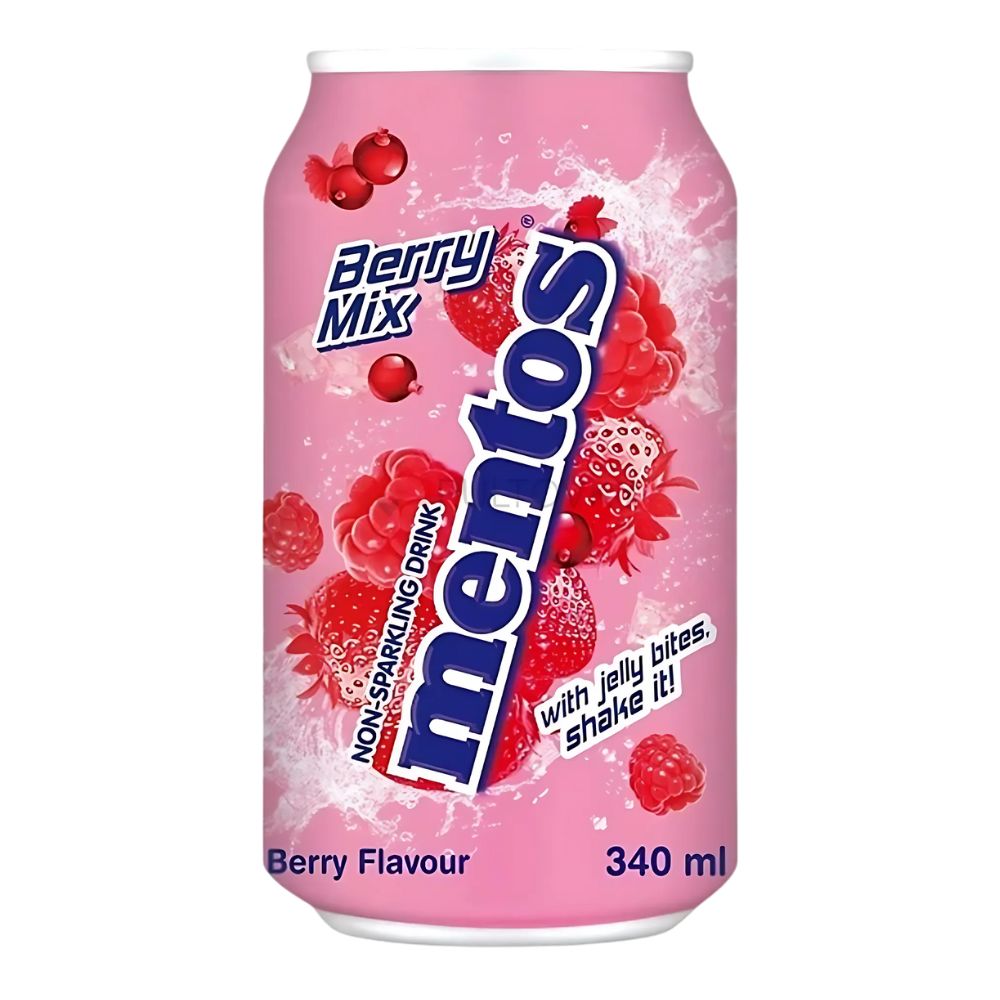 Mentos Berry Mix Drink - bevanda con pezzetti di gelatina di cocco al ...