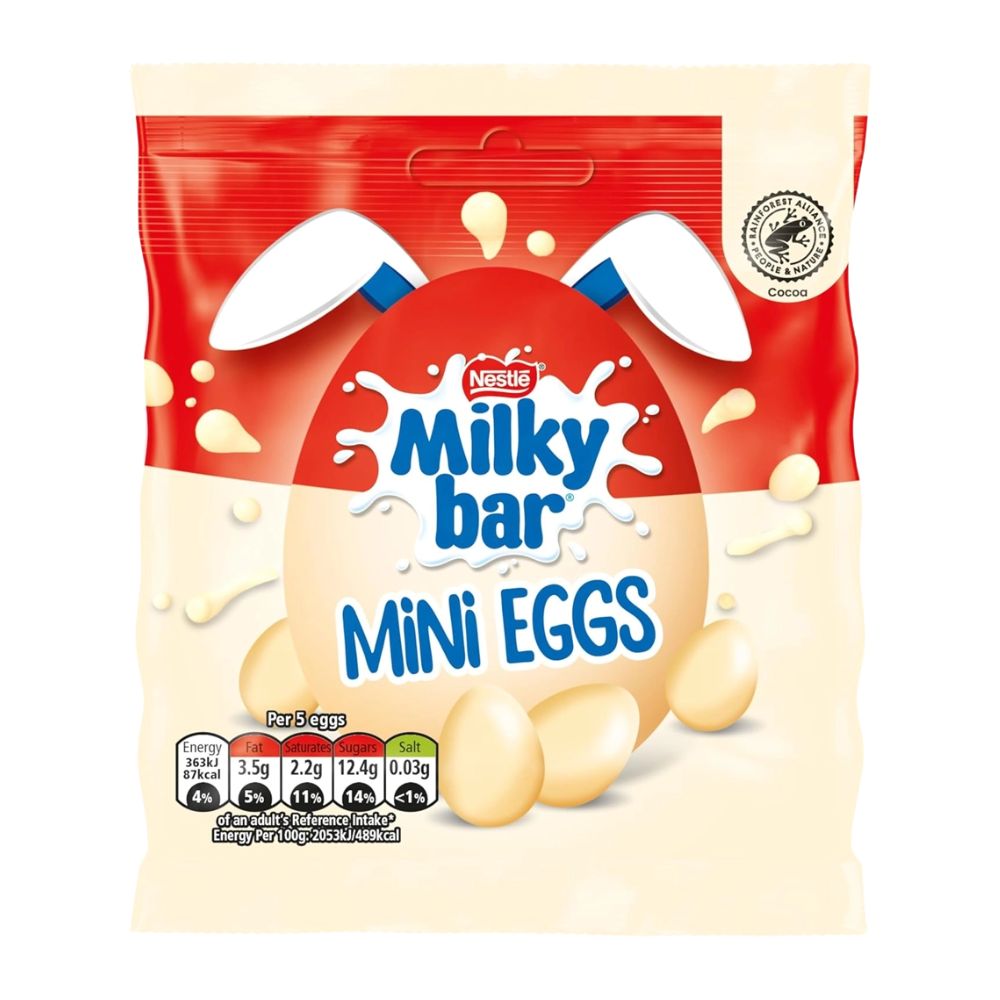 Nestle Milkybar Mini Eggs - uova di cioccolato bianco da 80g – American ...
