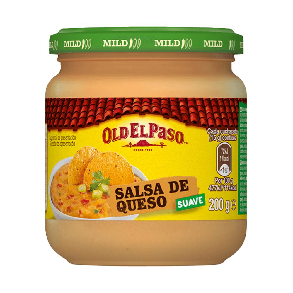 Old El Paso Salsa De Queso Suave - salsa di formaggio e peperone rosso ...