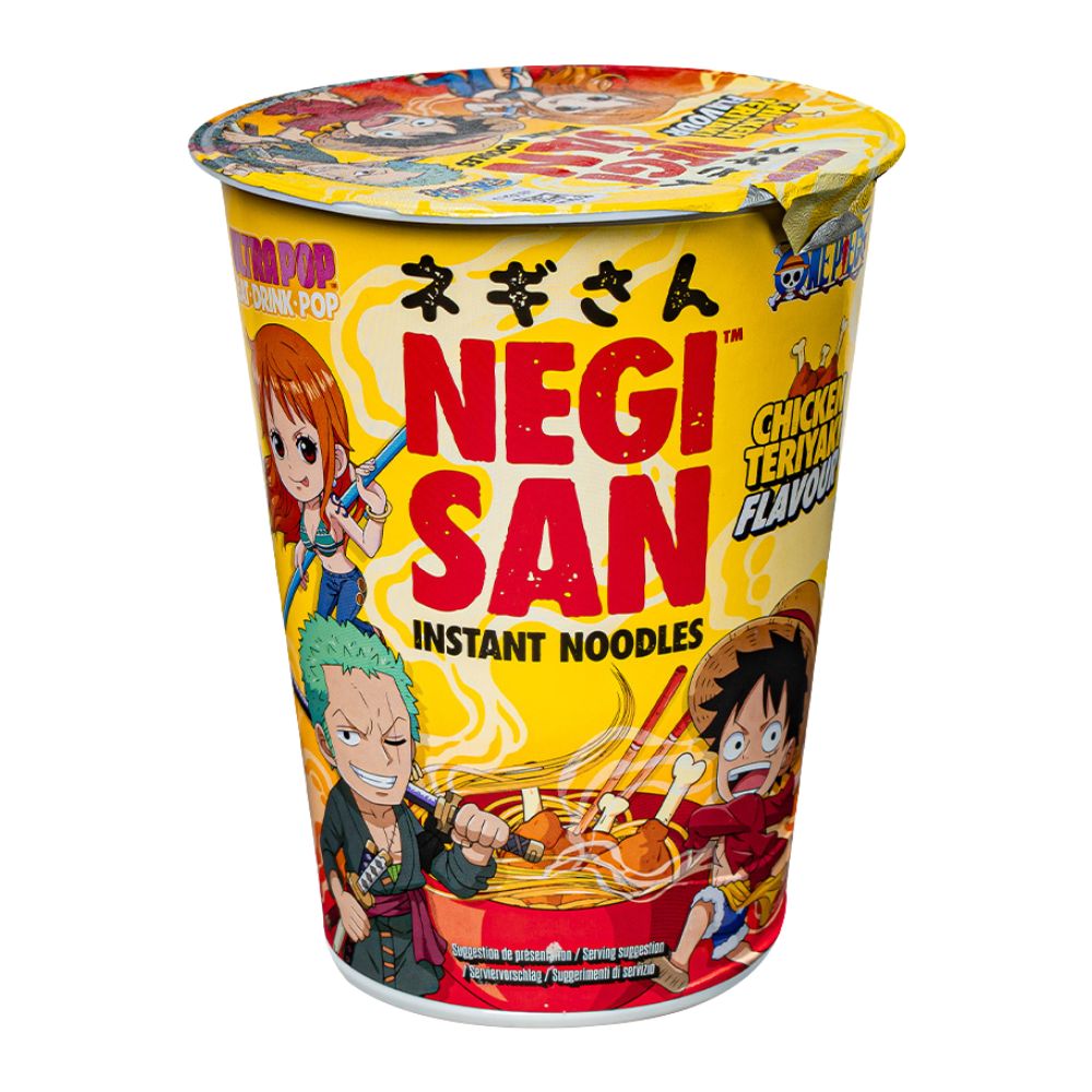 One Piece Ultra Pop Instant Noodles Chicken Teriyaki Flavour of Luffy ...