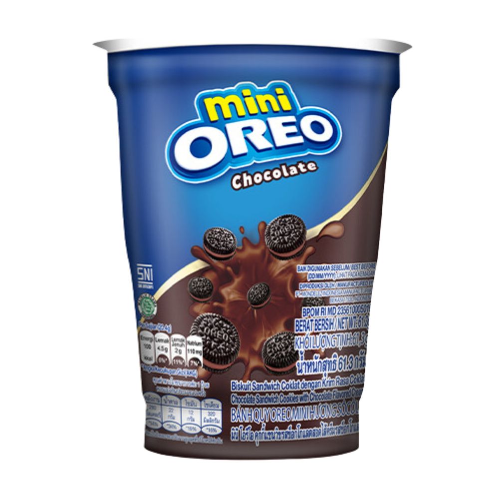 Oreo Cup Mini Chocolate - biscotti con crema al gusto di cioccolato da ...