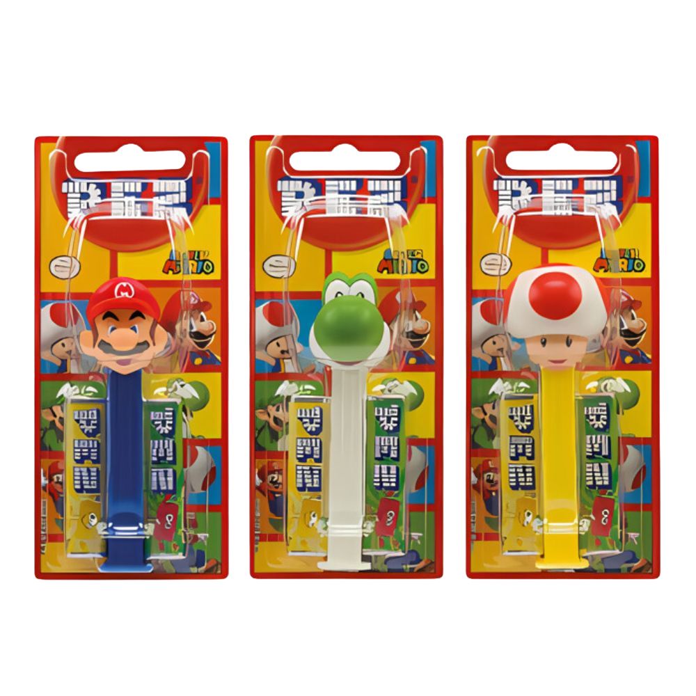 Pez Super Mario - caramelle al gusto di frutta da 17 g – American Uncle