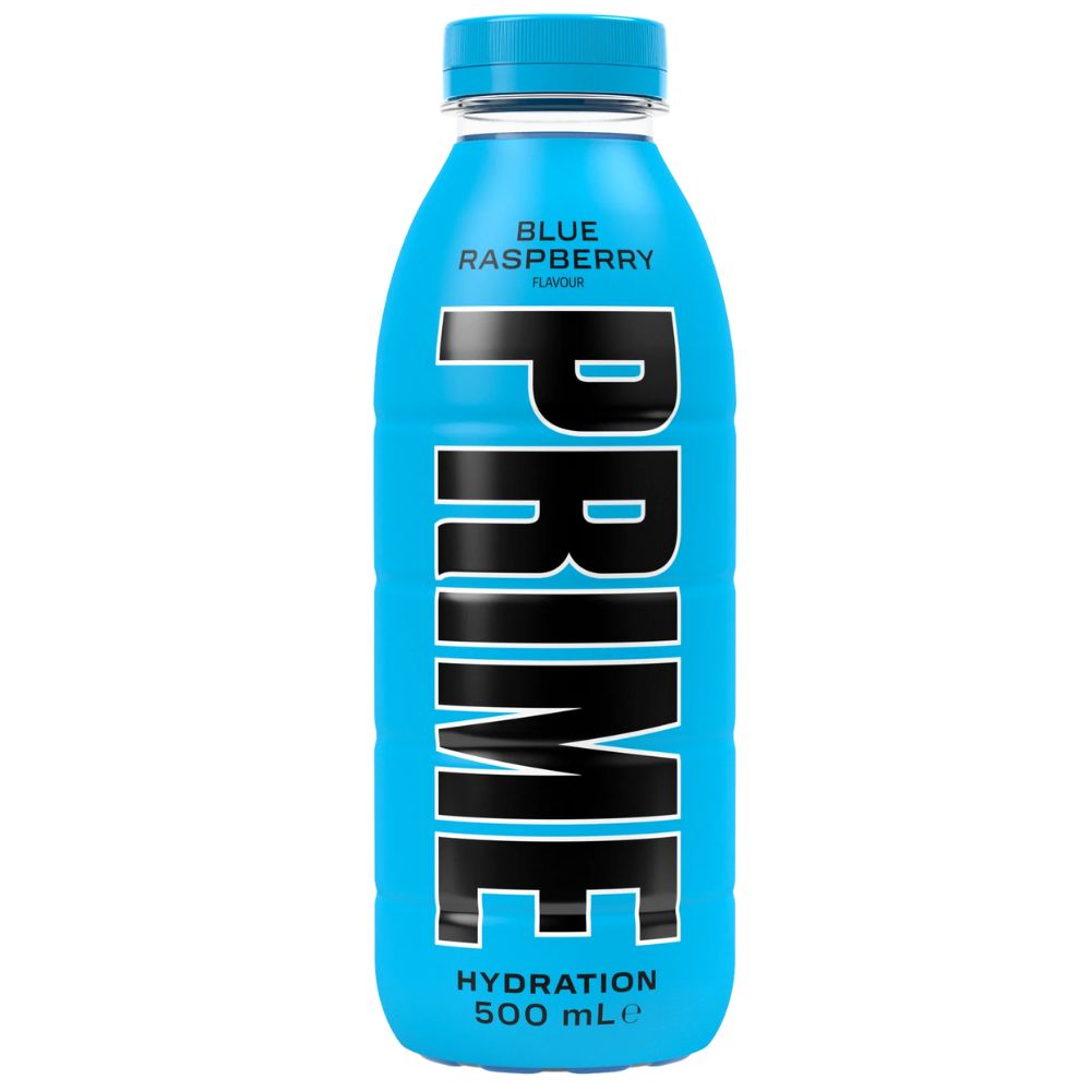Prime Hydration Blue Raspberry - energy drink di Logan Paul al gusto di ...