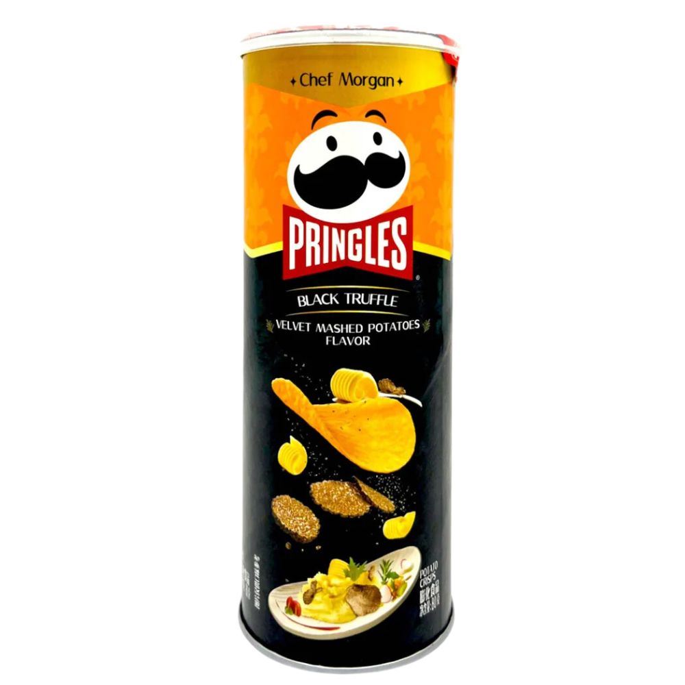 Pringles Black Truffle Velvet Mashed Potatoes - patatine aromatizzate ...