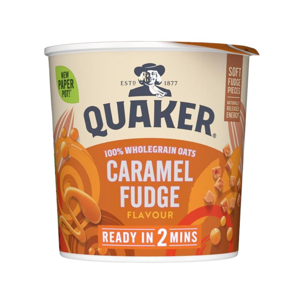 Quaker Caramel Fudge - fiocchi d'avena al gusto di caramello da 58g ...