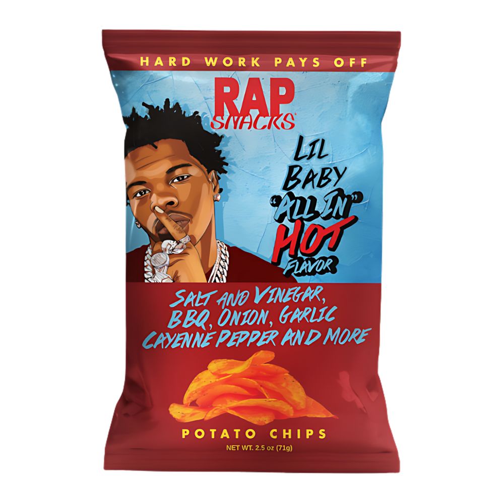 Rap Snacks Lil Baby Potato Chips Hot - patatine tutti gusti e piccanti ...