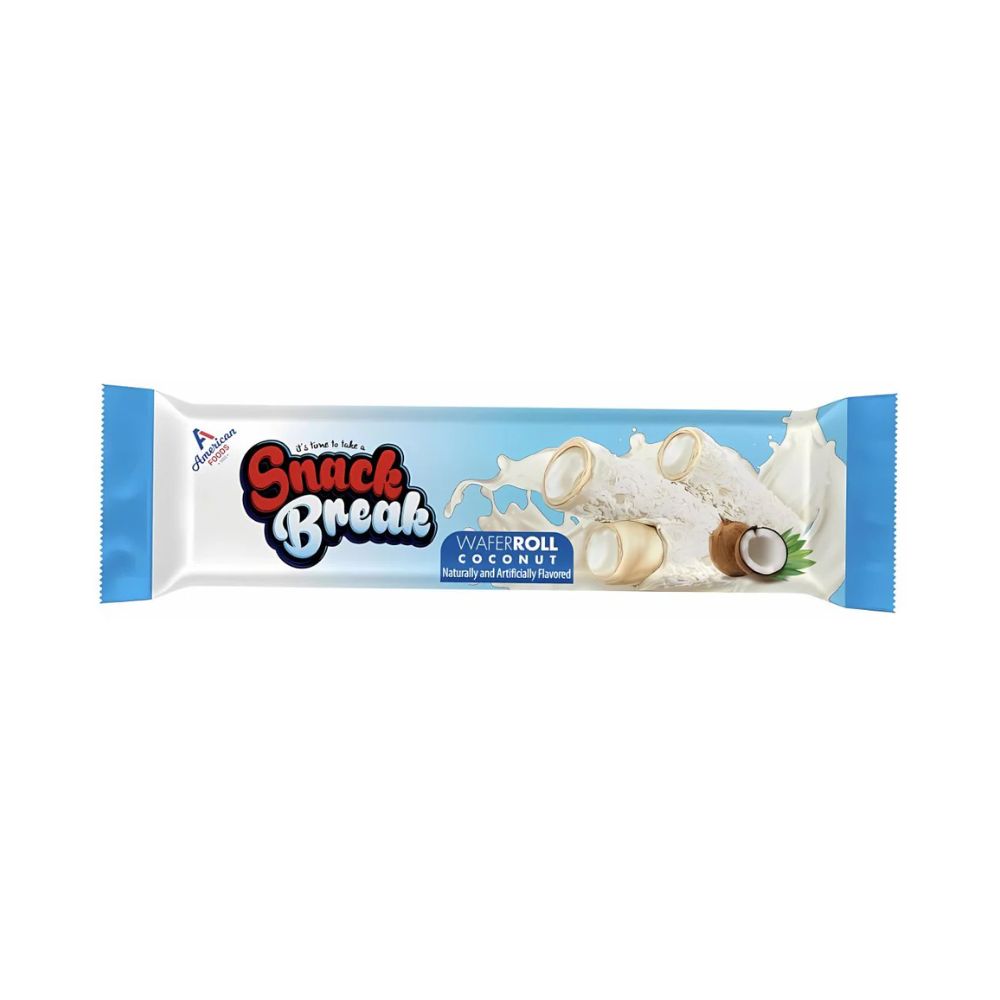 Snack Break Wafer Roll With Coconut - wafer ricoperto e ripieno di ...