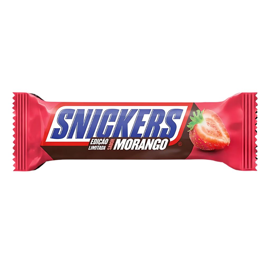 Snickers Strawberry - barretta ricoperta di cioccolato ripiena di ...