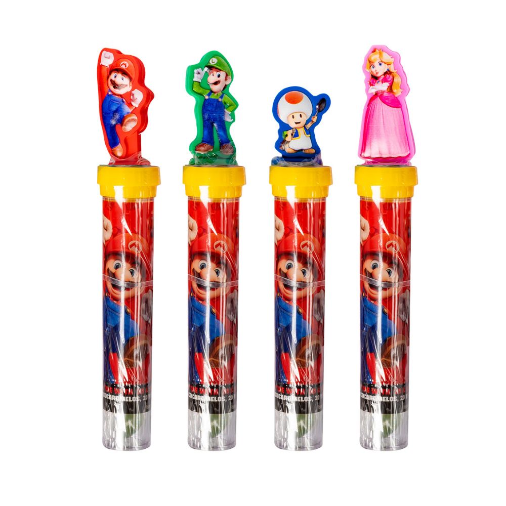Super Mario Candy Tube With Stamps - caramelle gommose con personaggio ...