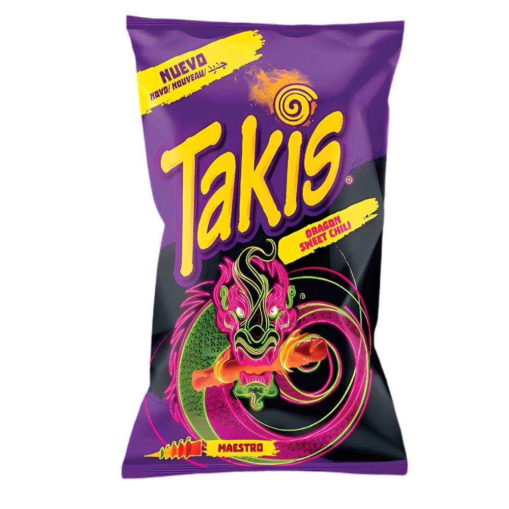 Takis Dragon Sweet Chili - tortillas di mais fritto al peperoncino ...