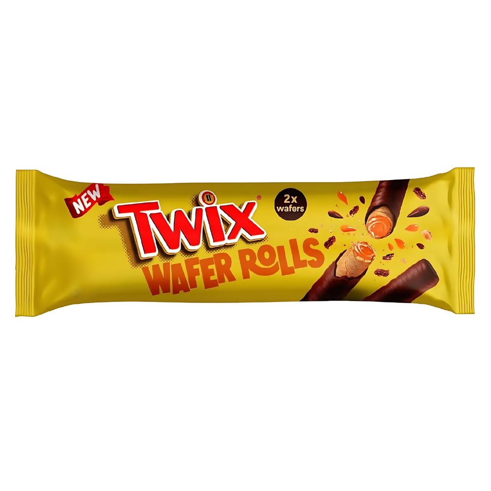 Twix Wafer Rolls - wafer arrotolato ricoperto di cioccolato e ripieno ...