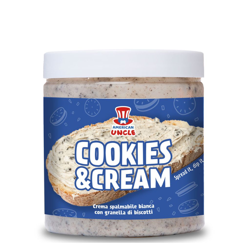 American Uncle Cookies'n'Cream - crema al cioccolato bianco con ...