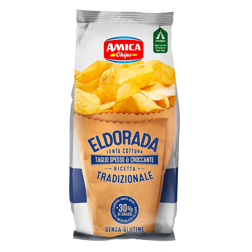 Amica Chips Eldorada - patatine al gusto classico da 130g – American Uncle