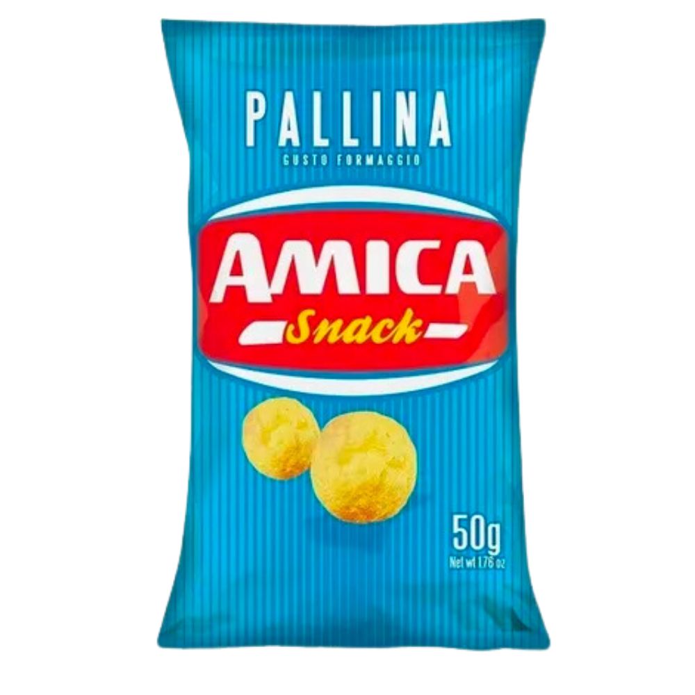 Amica Chips Pallina Formaggio - patatine al formaggio da 50g – American ...