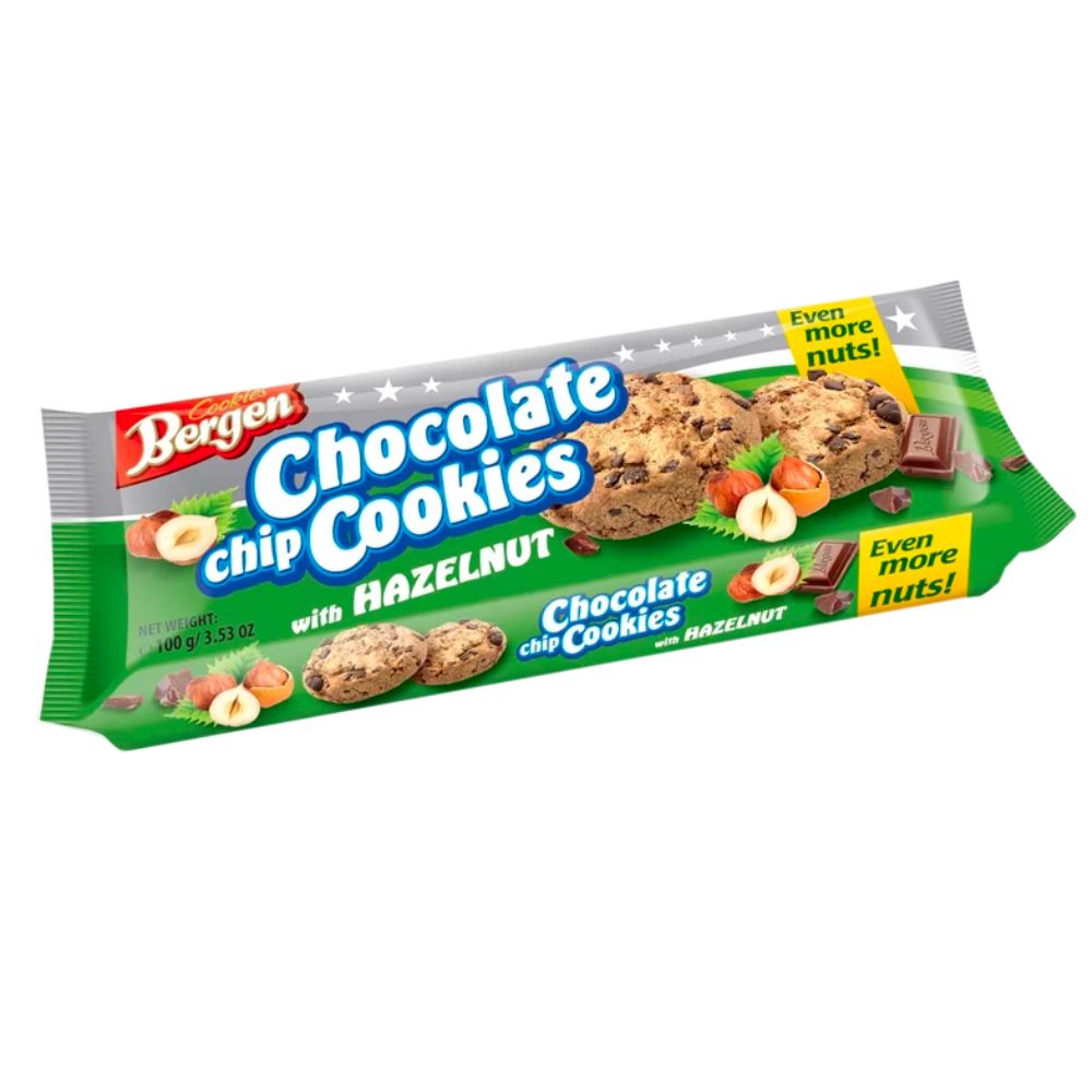 Cookies Bergen Chocolate Chip Hazelnut - biscotti con gocce di ...