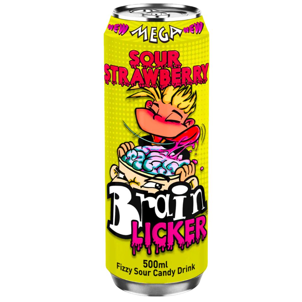 Brain Licker Sour Strawberry - bevanda frizzante aspra al gusto di ...