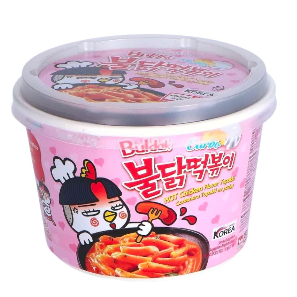 Samyang Buldak Hot Chicken flavor Topokki - gnocchi di riso al gusto di ...