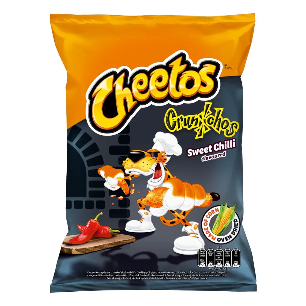 Cheetos Crunchos Sweet Chilli - bastoncini al formaggio piccante da 95g ...