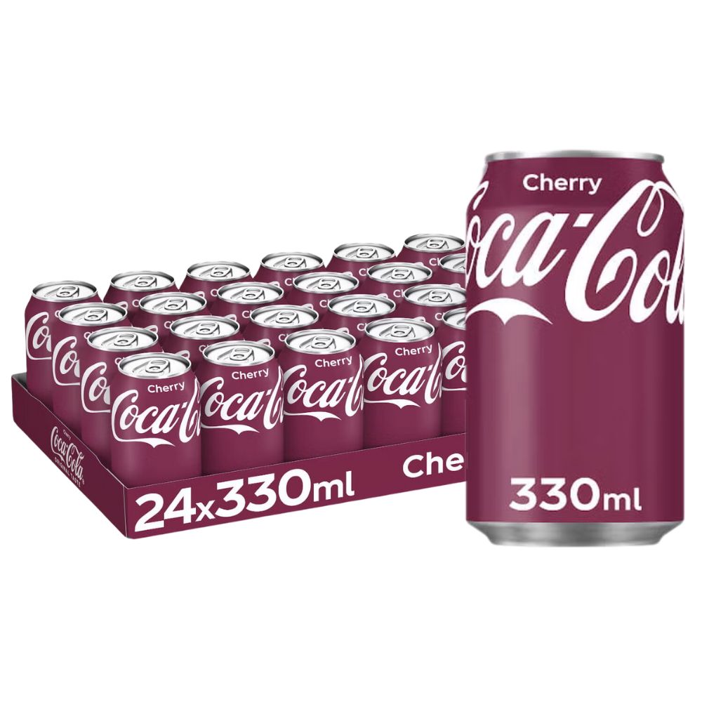 Coca Cola Cherry - bevanda alla ciliegia da 330ml (confezione da 24 ...