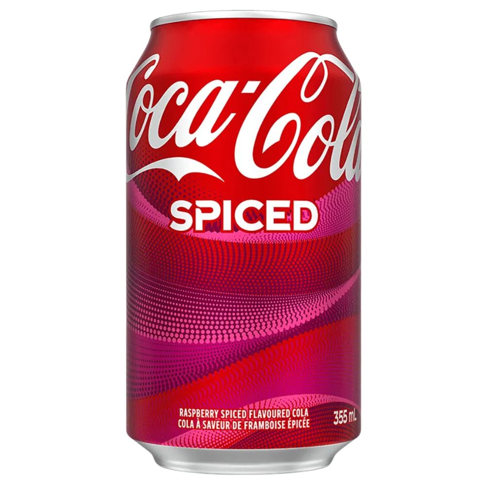 Coca Cola Spiced - bevanda al gusto di lampone piccante da 355ml ...
