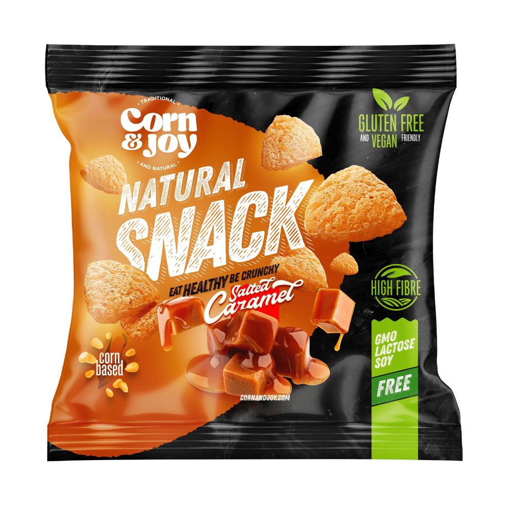 Corn&Joy Natural Snack Salted Caramel - snack di mais al gusto di ...