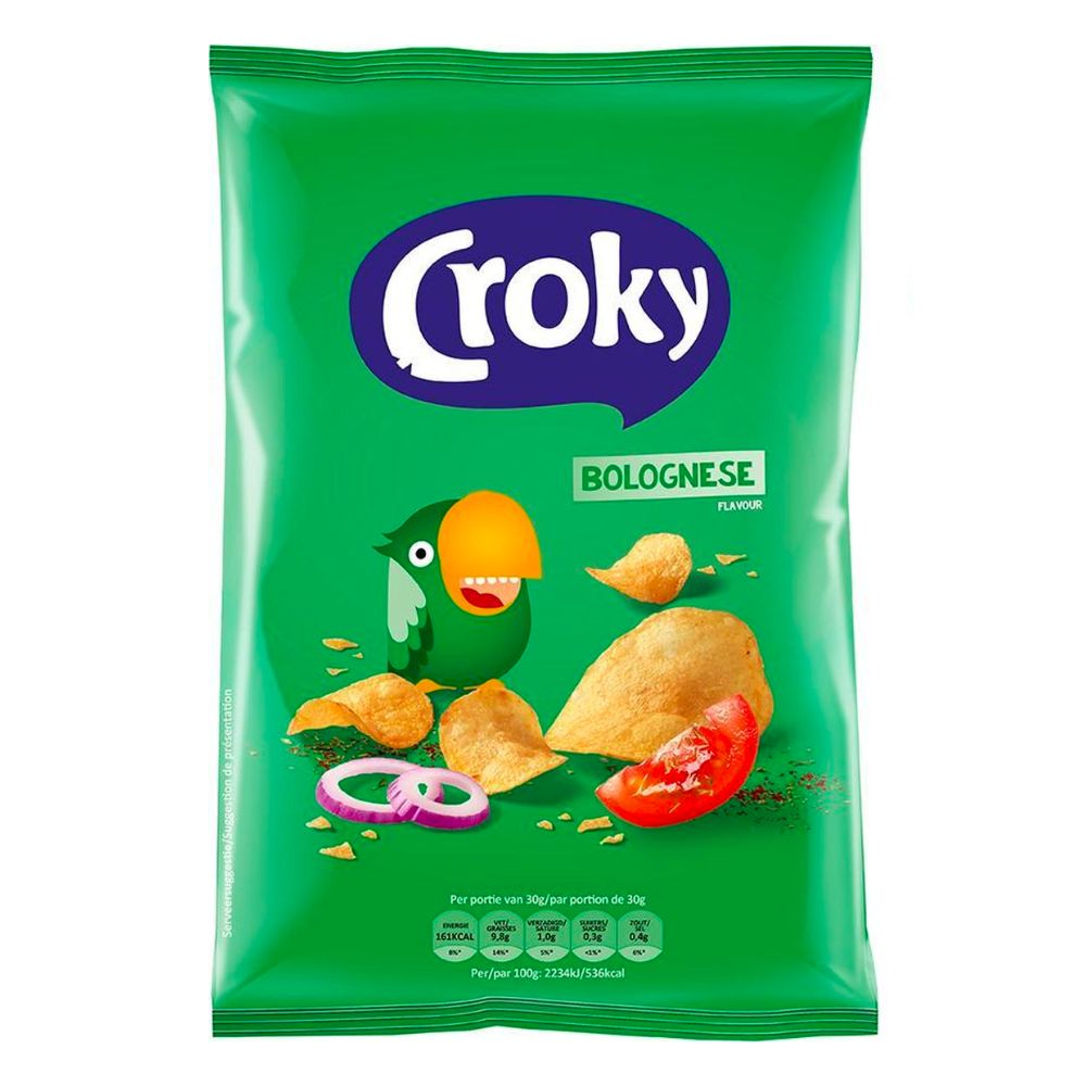 Croky Chips Bolognese - patatine al gusto di bolognese da 40g ...