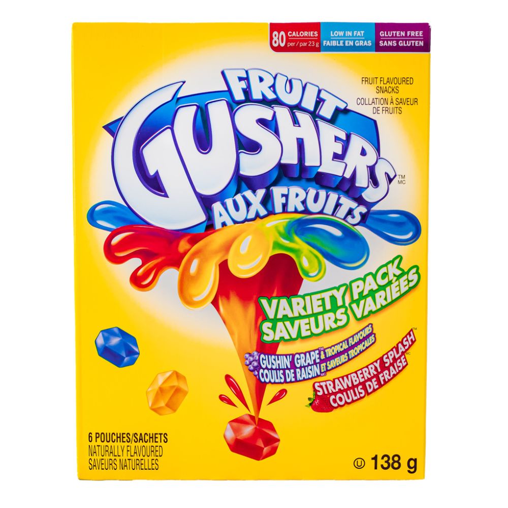 Fruit Gushers Variety pack - caramelle alla frutta da 138g – American Uncle