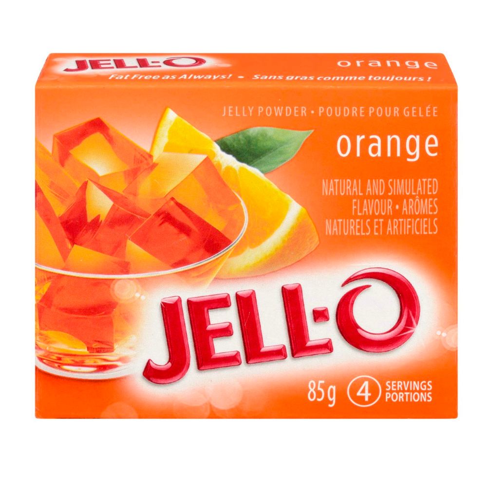 Jell-O Orange - preparato per gelatina dolce all'arancia da 85g ...