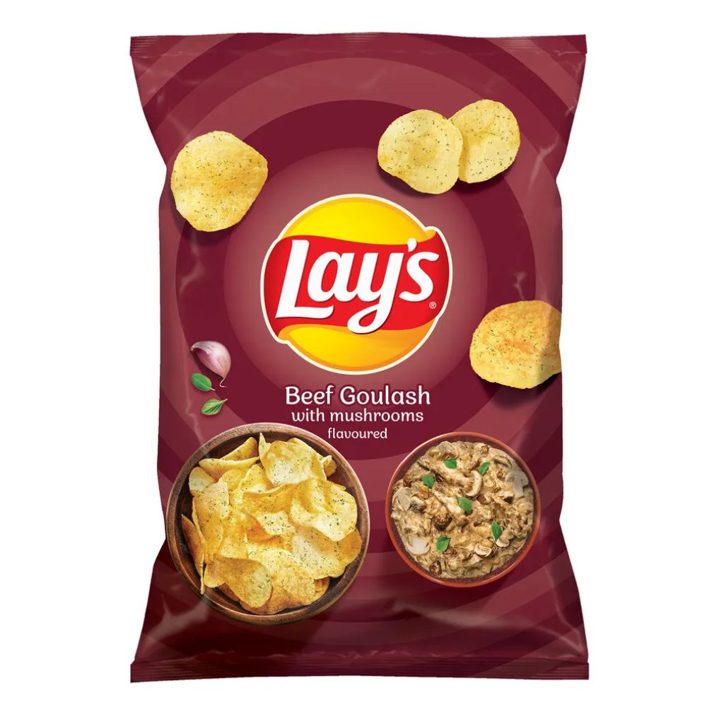 Lay's Beef Goulash With Mushrooms - patatine al gusto di vellutata ai ...
