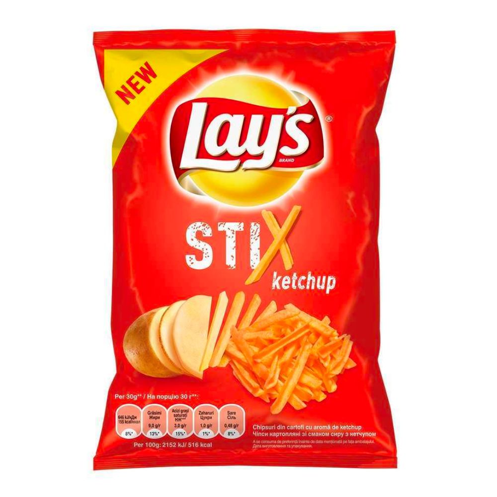 Lay's Stix Ketchup - stick di patate al gusto ketchup da 40g – American ...
