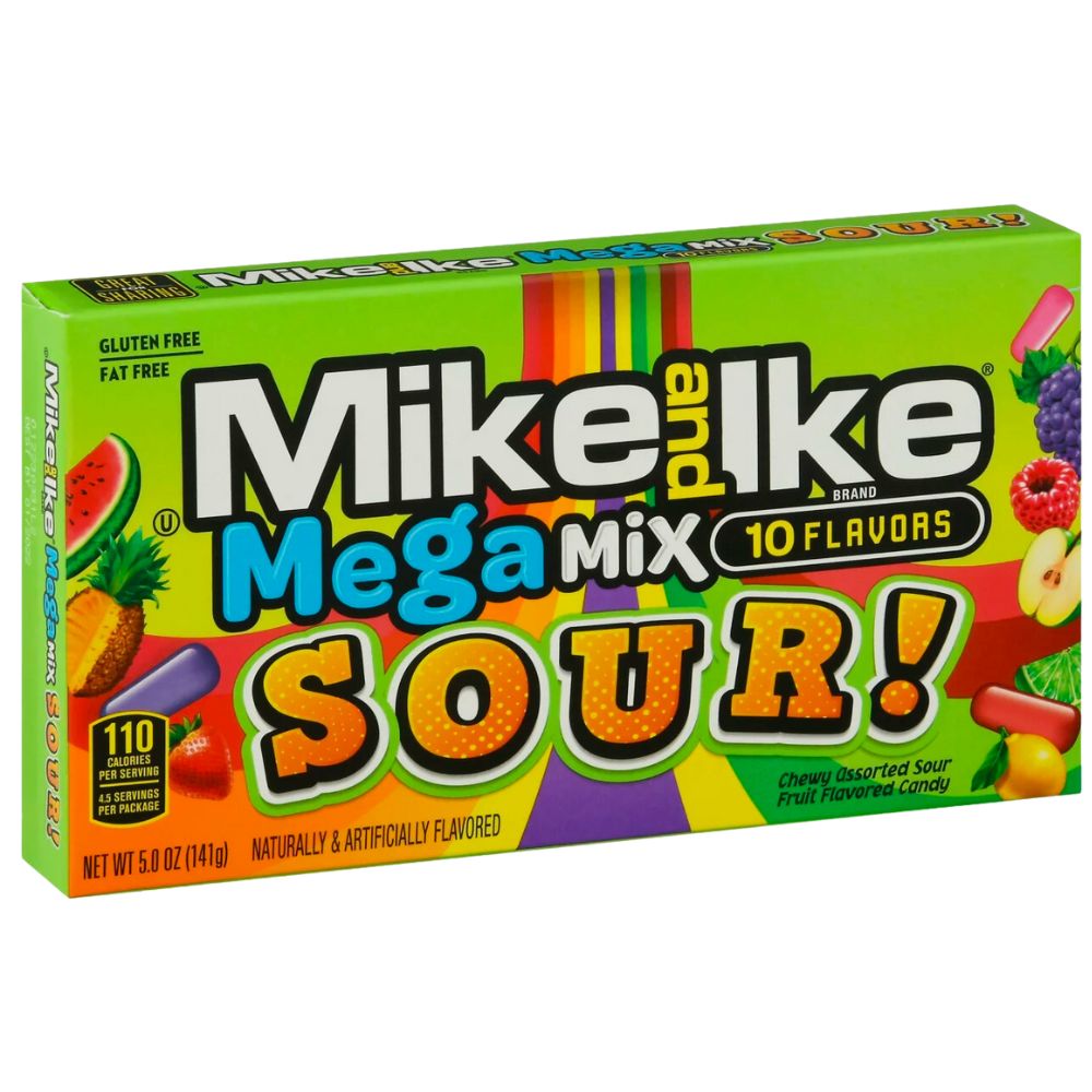 Mike and Ike Mega Mix Sour - caramelle aspre alla frutta da 141g ...