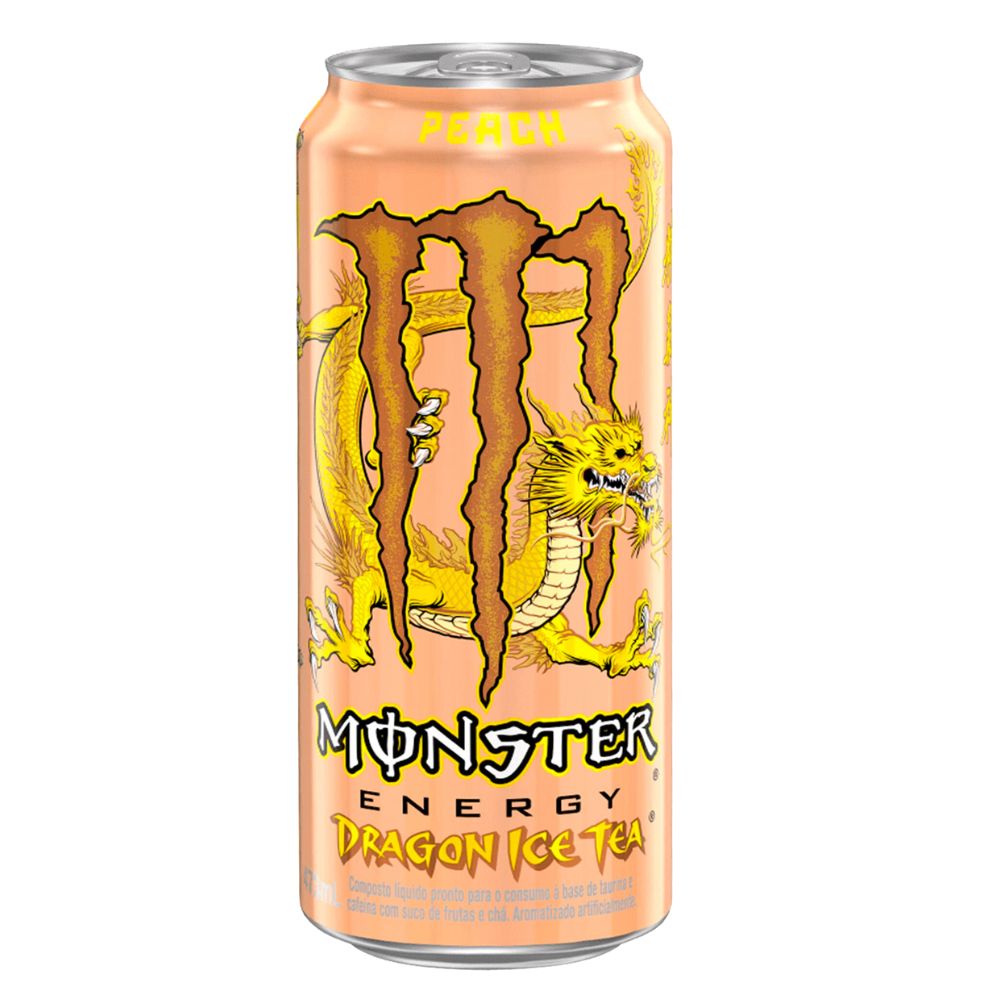 Monster Dragon Ice Tea Peach - energy drink alla pesca da 473ml ...