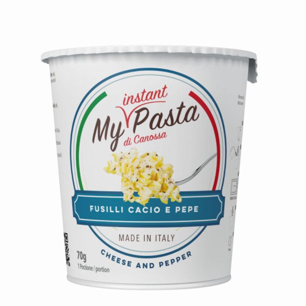 My Instant Pasta Fusilli Cacio e Pepe - fusilli al cacio e pepe da 70g ...