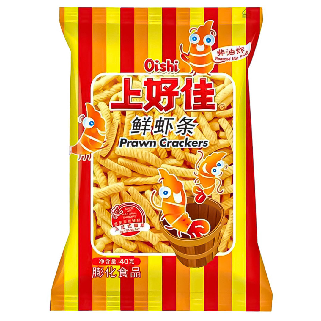 Oishi Prawn Crackers - cracker al gusto di gamberi da 40g – American Uncle