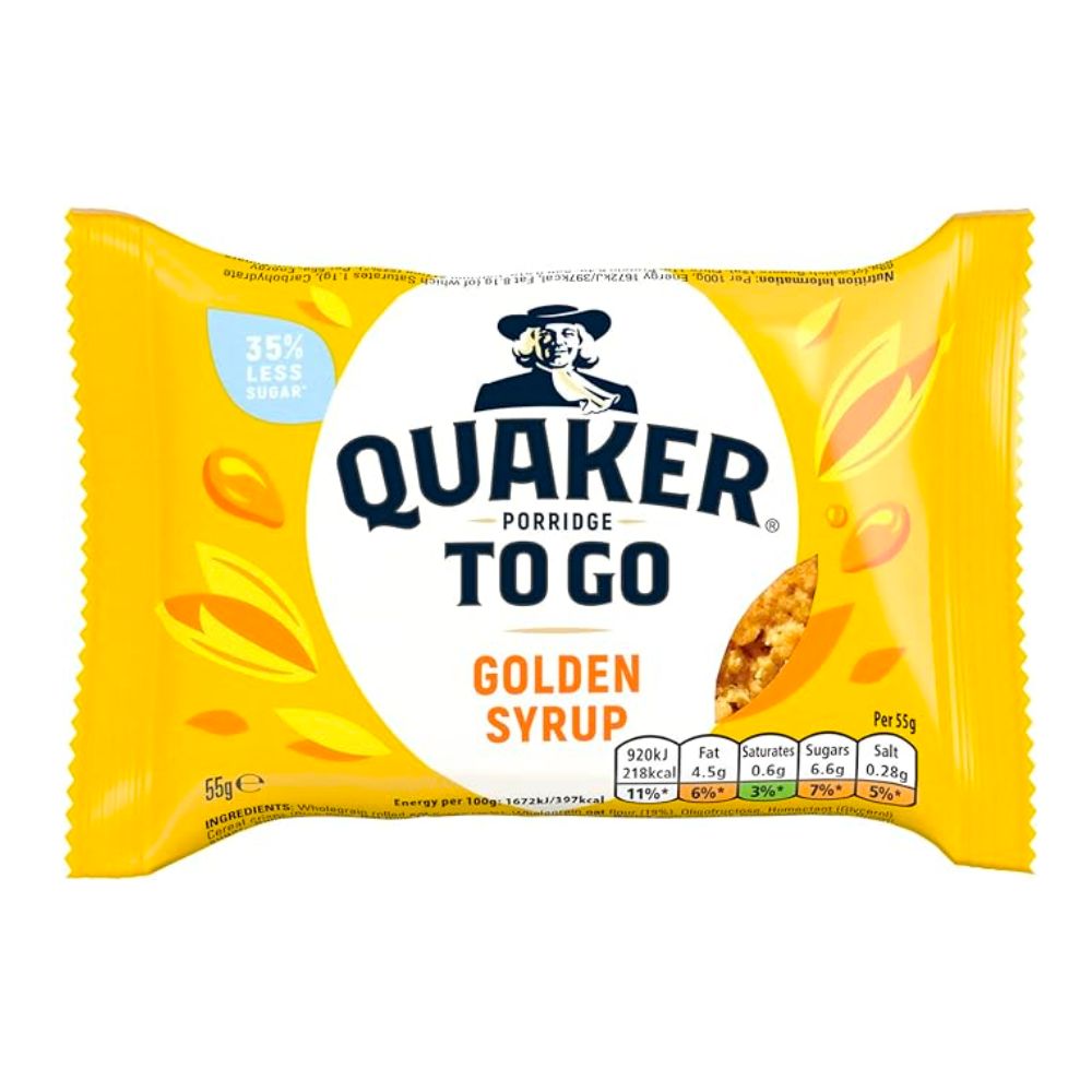 Quaker Oat So Simple Golden Syrup - barretta di fiocchi di avena al ...