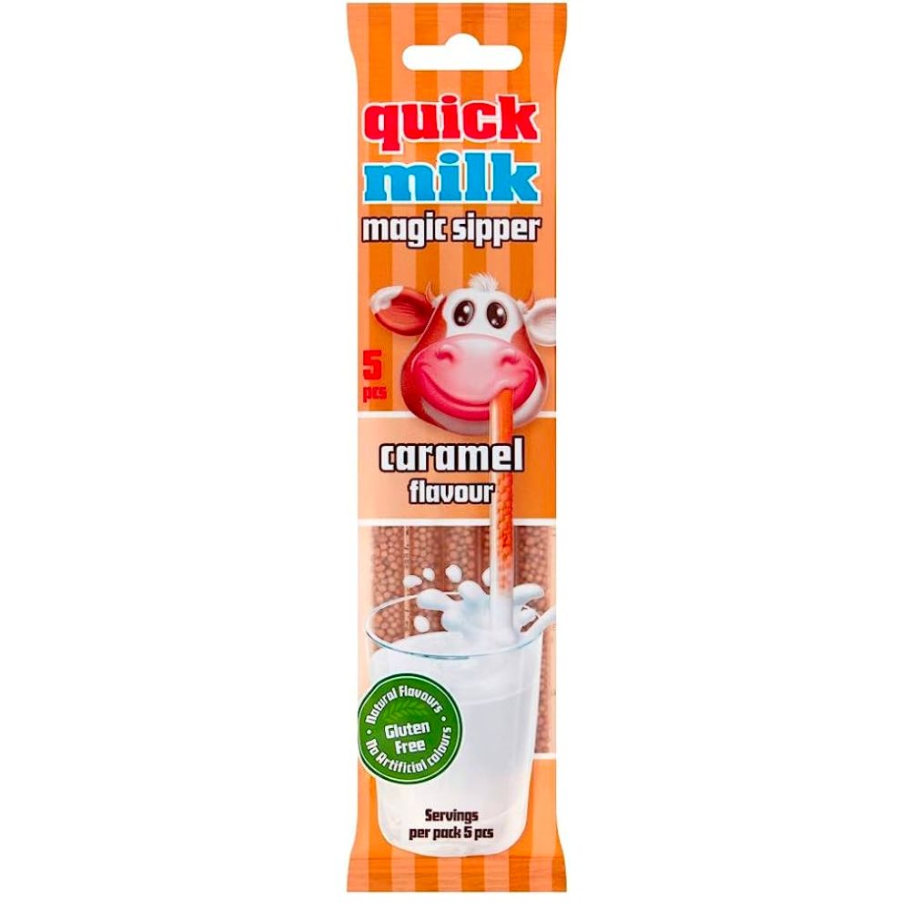Quick Milk Magic Sipper Caramel Flavor - cannucce con caramelle al ...