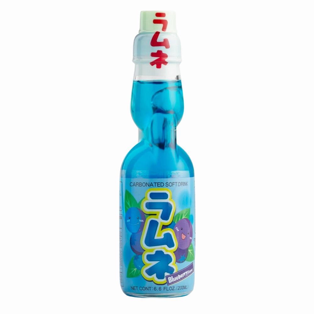 Ramune Blueberry Soda - bevanda al gusto di mirtillo da 200ml ...